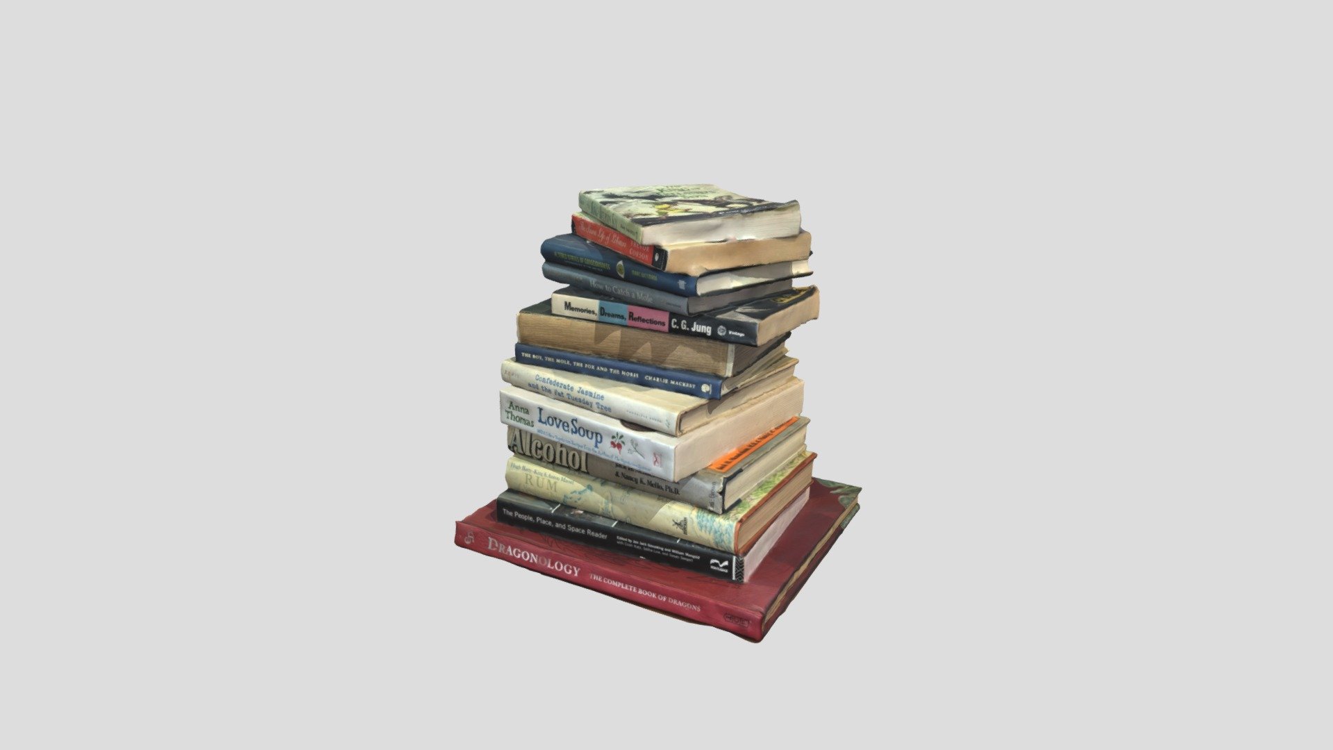 Bookstack B - Download Free 3D model by Skyler Young (@skyleryoung72) [3de4b25] - Sketchfab