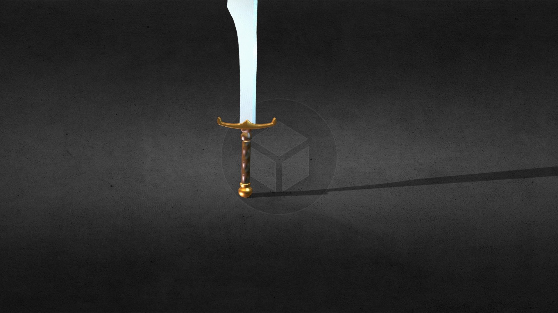 Gold handled Sword - 3D model by Ibrahimbkhan [3de4df9] - Sketchfab