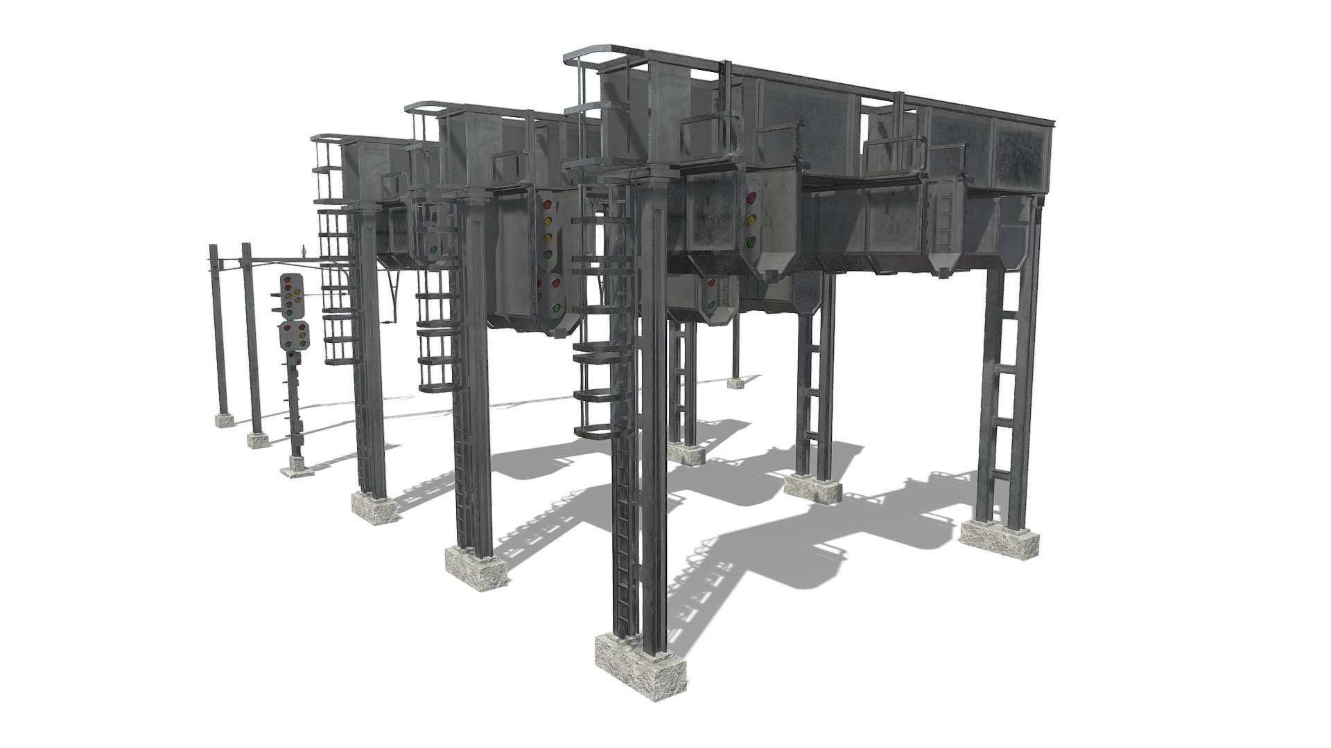 Train / Rail / Railway Power Signals - Buy Royalty Free 3D model by ...
