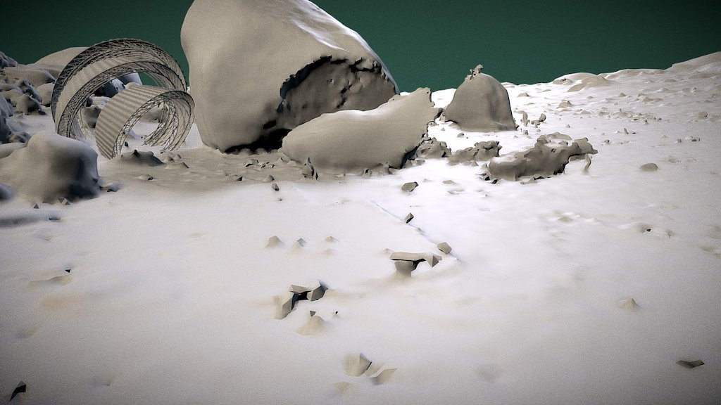 Giant Rock Croissant - 3D model by maxlam [3de781c] - Sketchfab