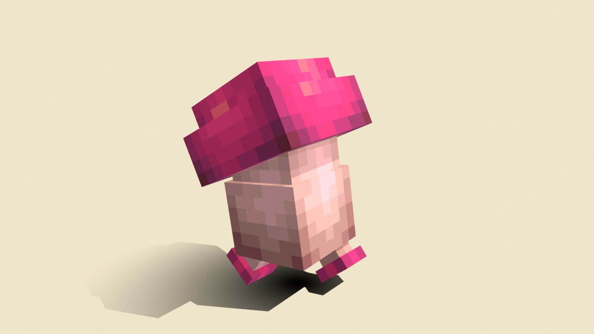 Walking Mushroom | Blockbench - 3D model by DotJpex (@dot_jpex ...