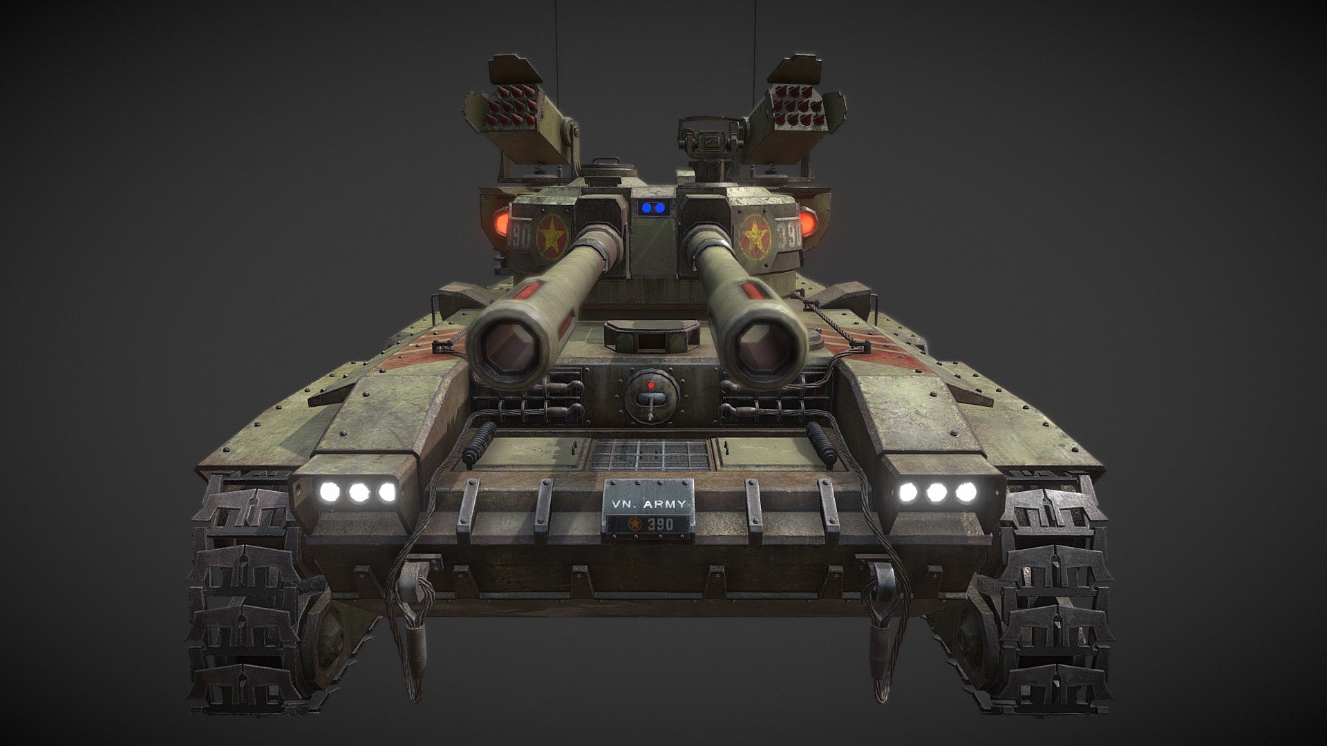 Tank 390 - 3D model by Hoàng Vũ Artist (ZEVCG_Social) (@hoangvuartist ...
