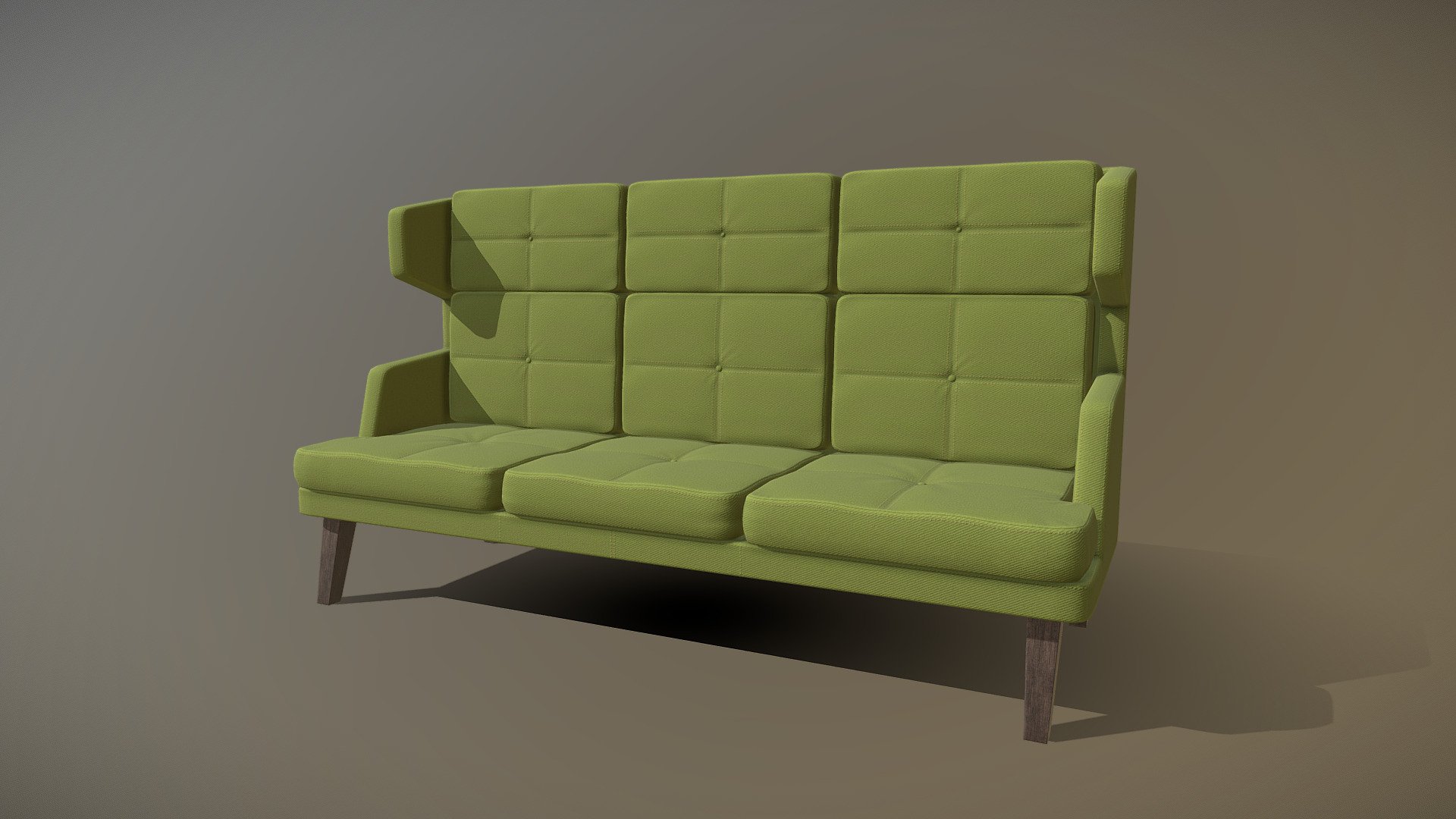 Retro Sofa - 3D model by christian.prison [3deab70] - Sketchfab