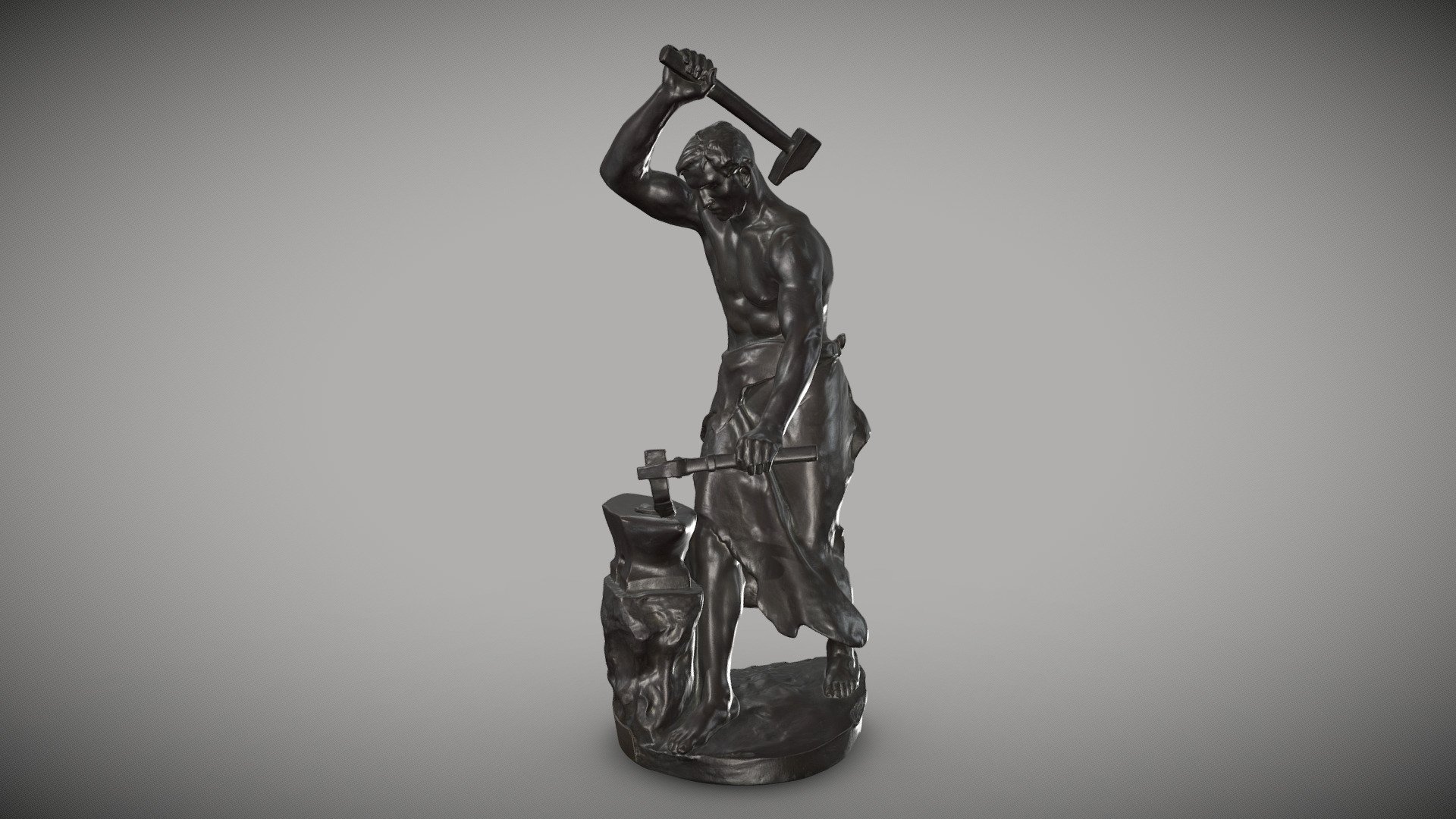Statuette de forgeron par Paul Gasq - Download Free 3D model by Alienor ...
