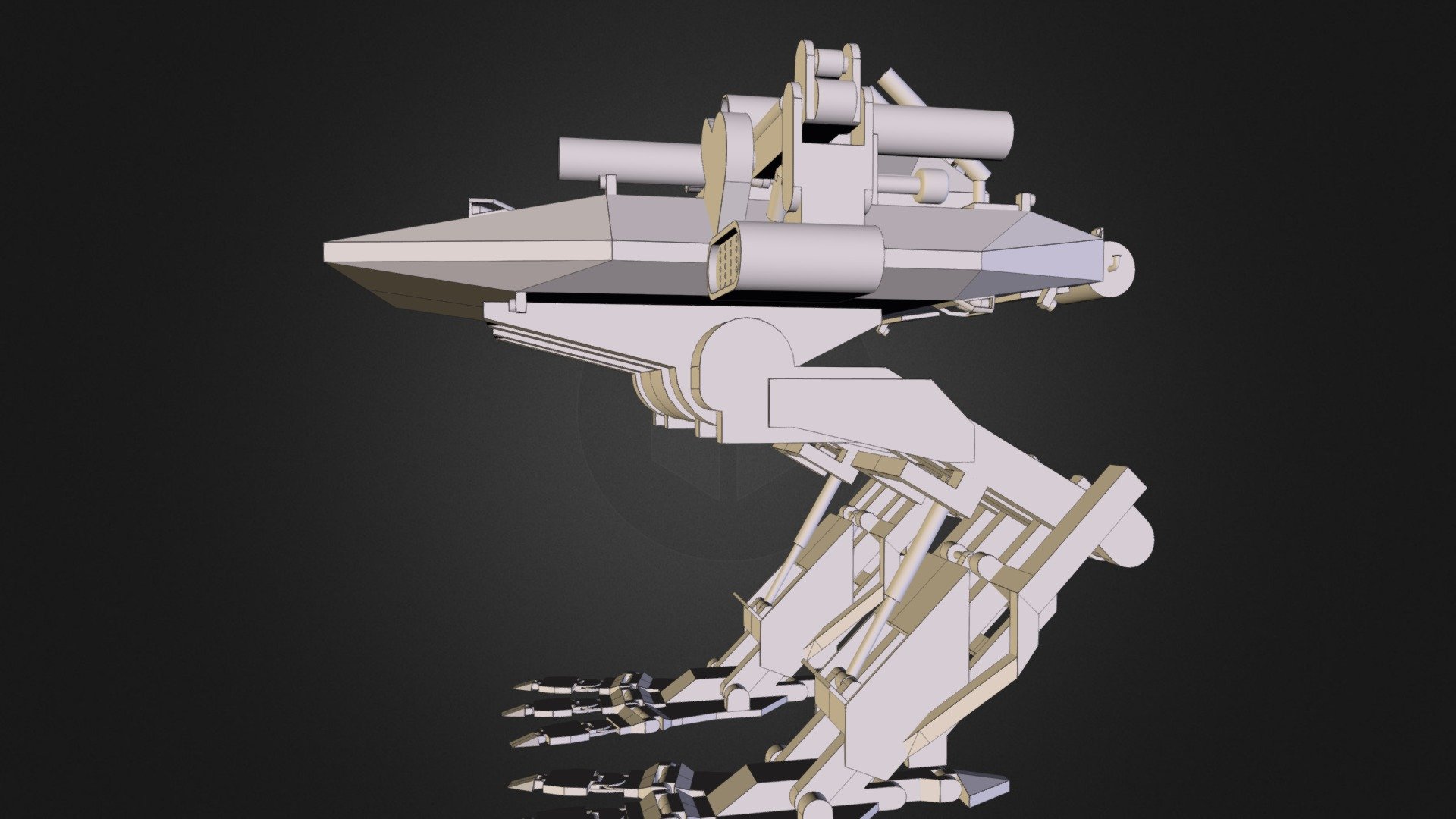 Automous Patrol Mech - 3D model by 3DCloud.company (@3dcloud) [3ded2cf ...
