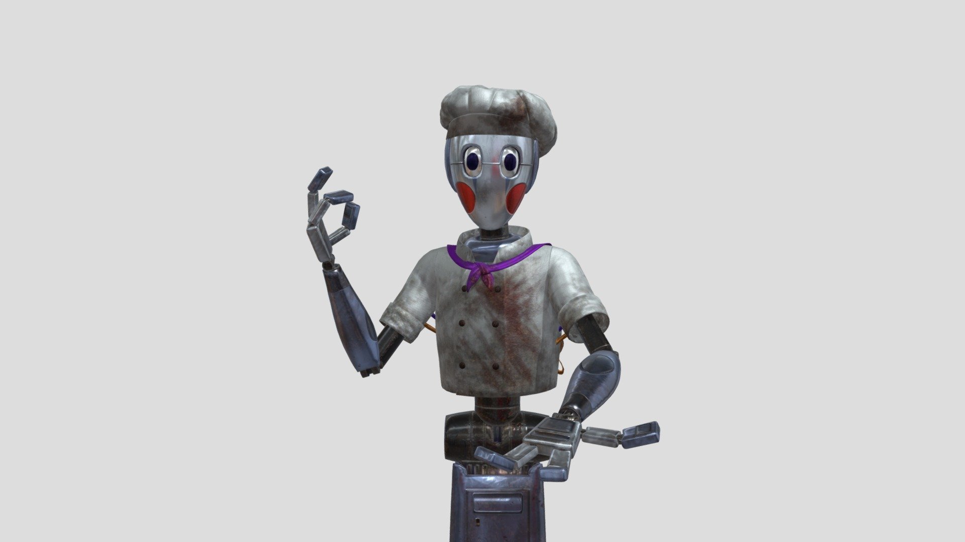Chef Bot - Download Free 3D model by skylajade69 [3def770] - Sketchfab