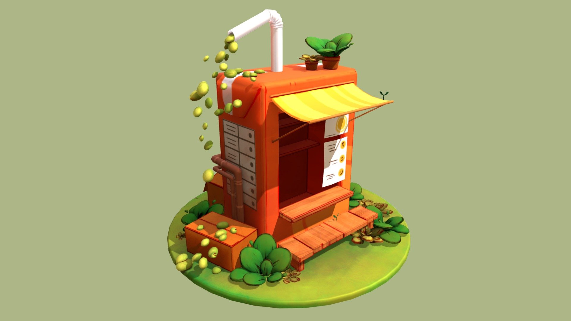 JuiceBox - 3D model by Catarina de Sá (@CatarinaDeSa) [3deff6a] - Sketchfab