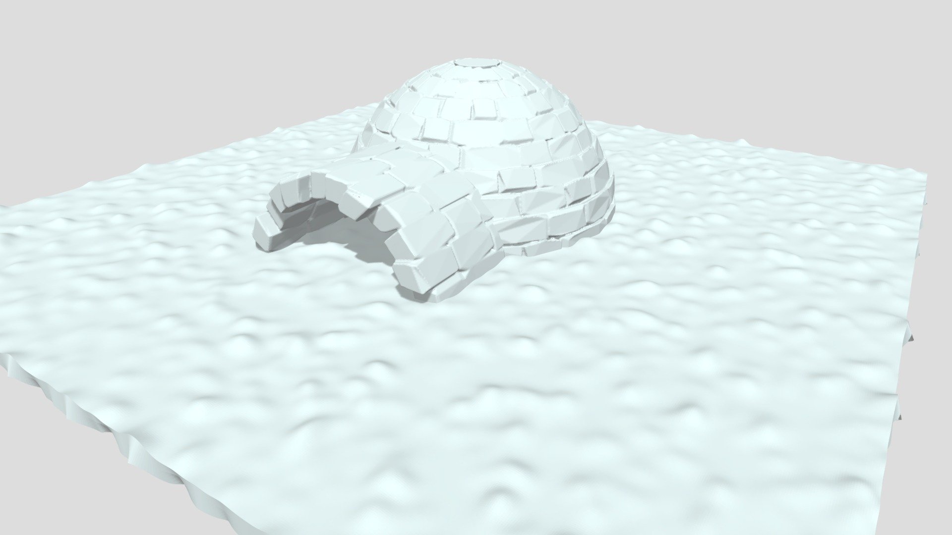 Igloo - 3D model by poweredbygeeko [3df12e0] - Sketchfab