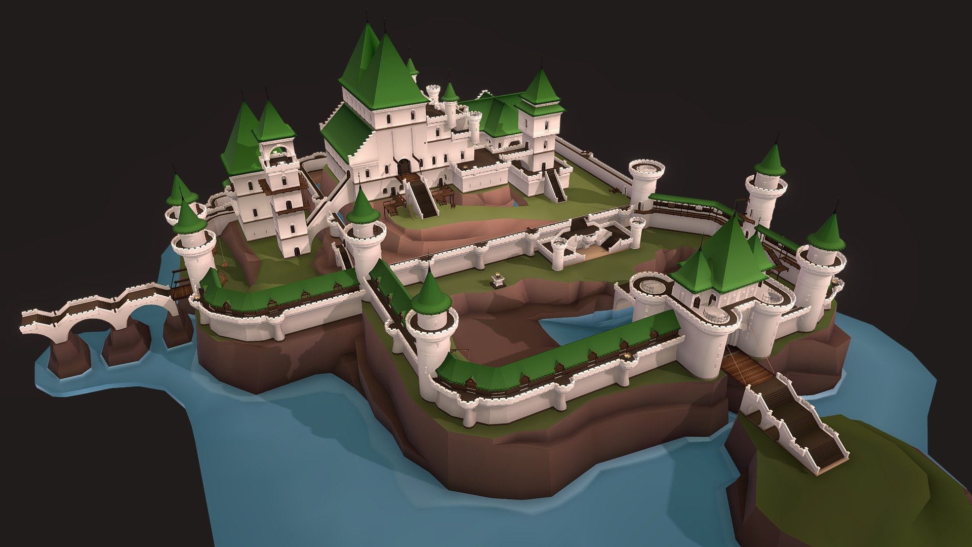 Castle Building Kit - 3D model by Paul Merrell (@paulmerrell) [3df2eb4 ...