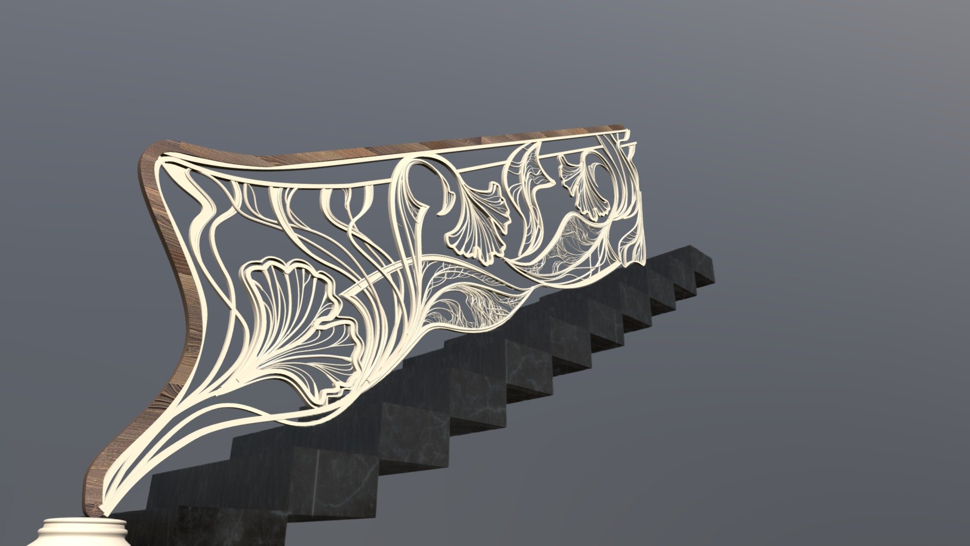 Handrails for stairs - 3D model by dsd-dsd [3df7ad6] - Sketchfab