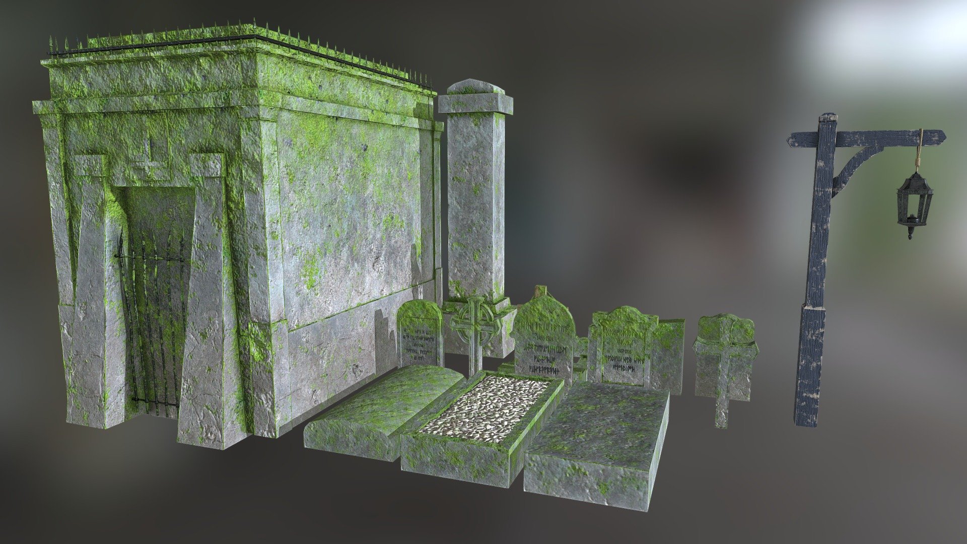 Random graveyard props - 3D model by ZetaBeach [3df9787] - Sketchfab
