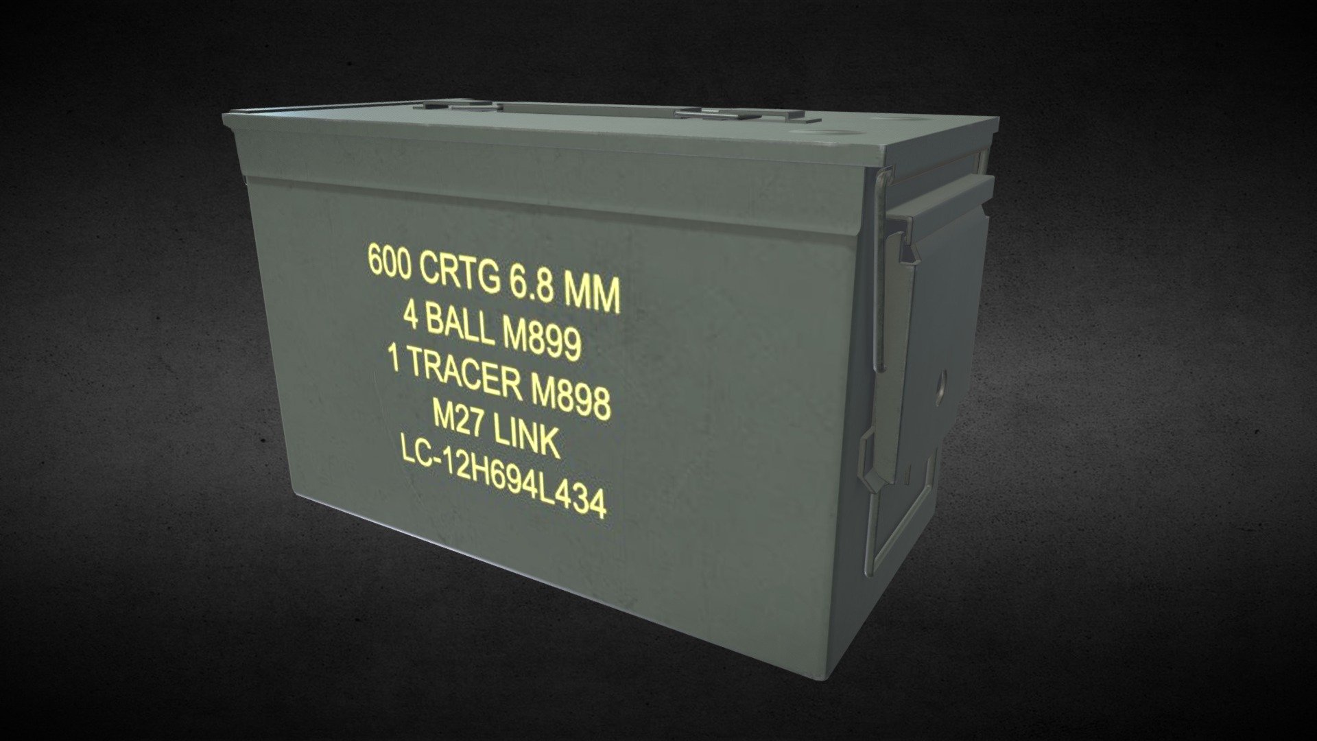 6.8 mm Ammo Can - Buy Royalty Free 3D model by Kevin Mesesan 3D ...