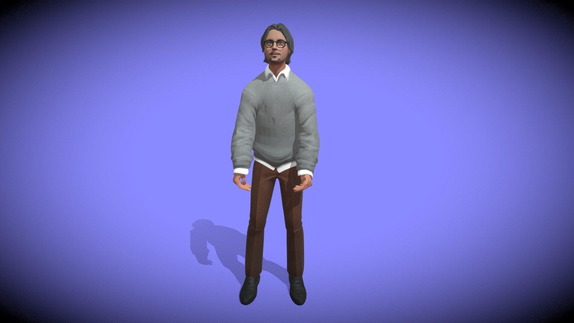 Talking Male Character with Pointing Gestures - Download Free 3D model ...
