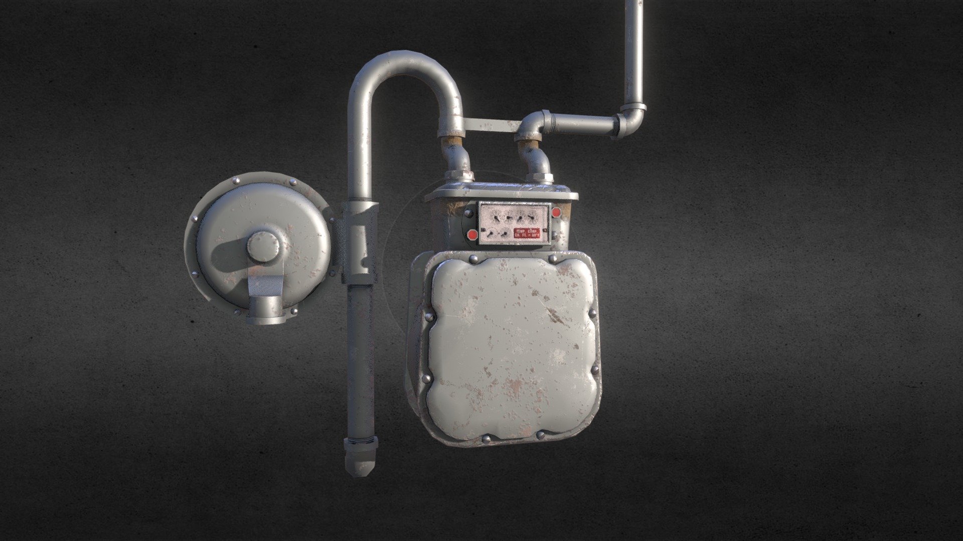 Gas Meter - 3D model by Justin Shelley (@hypershade) [3dfc983] - Sketchfab