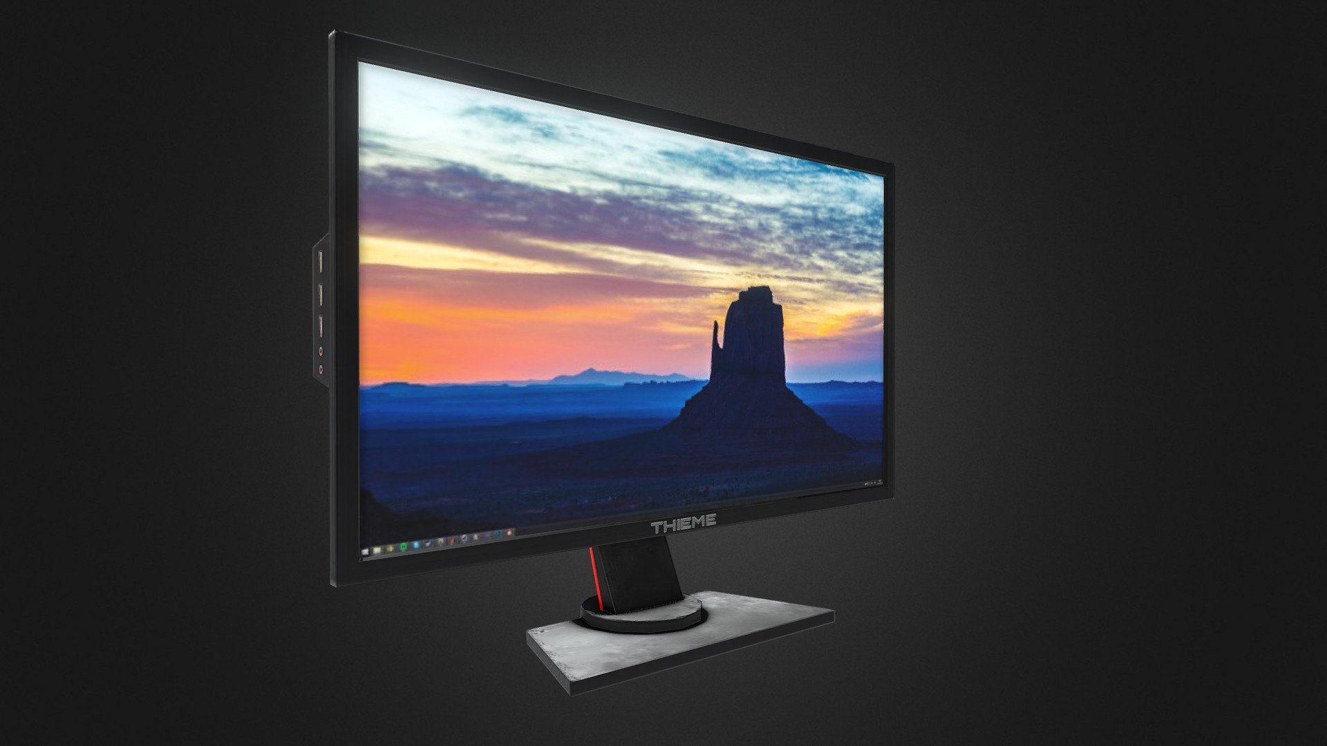 Coumputer Monitor 24" - Download Free 3D model by thethieme [3dfd70d ...
