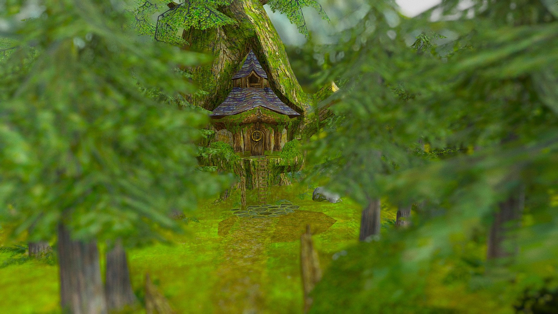Forest house - Download Free 3D model by Pasha (@Pasha.) [3dfe0b9 ...