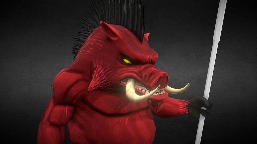 Pig Warrior (mobile) - 3D model by drakekaz [3e012c1] - Sketchfab