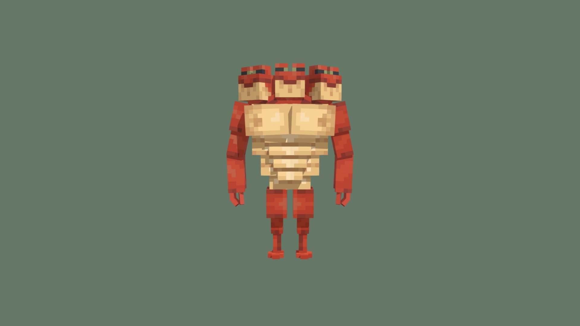 Frog Gigachad minecraft - 3D model by Arts (@bananyanbanan9) [3e0813e ...
