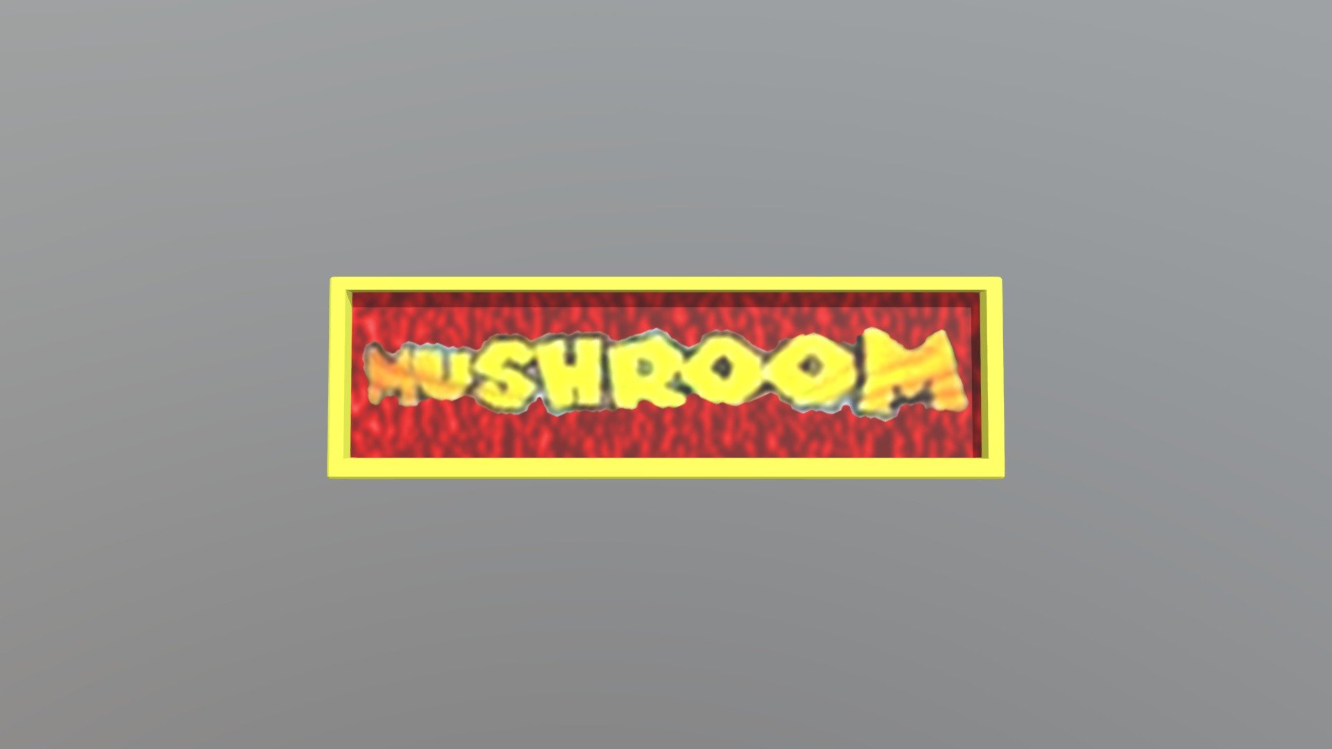 Mushroom Sign - 3D model by JakeHorsley [3e088f8] - Sketchfab