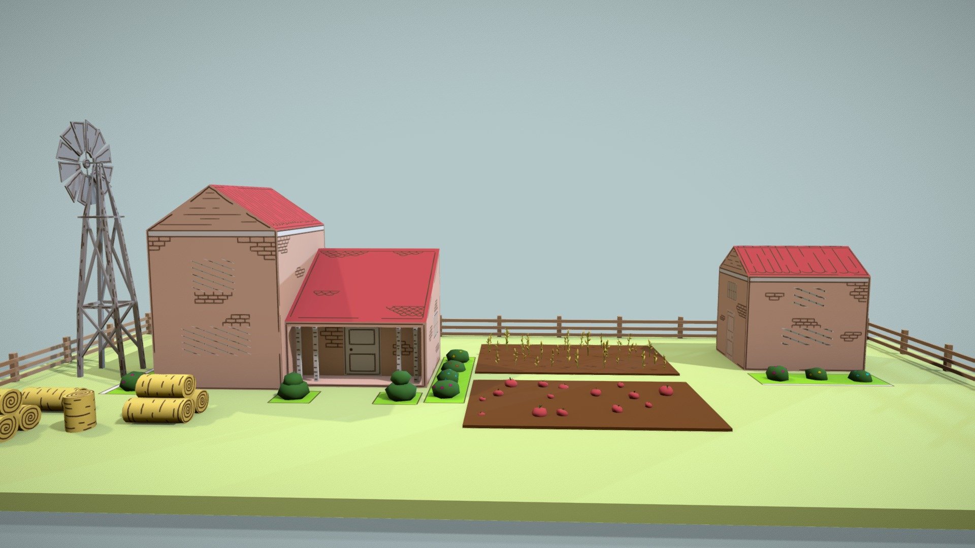 Farm - Download Free 3D model by marzipanne [3e098e6] - Sketchfab