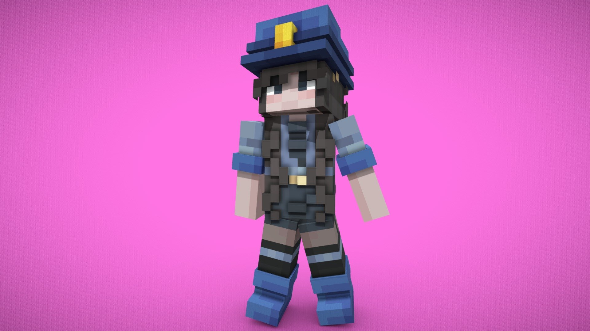 Police girl NPC - 3D model by Nitsan [3e0a3f7] - Sketchfab
