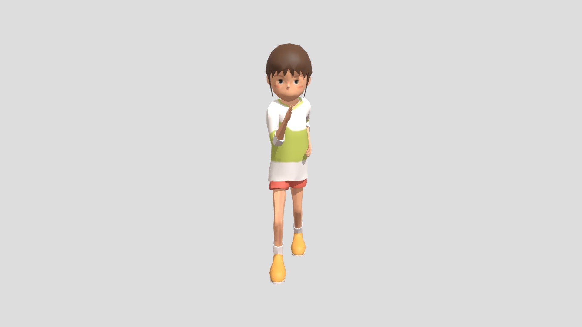 Chihiro Defend animation - 3D model by falloister [3e0ac6c] - Sketchfab