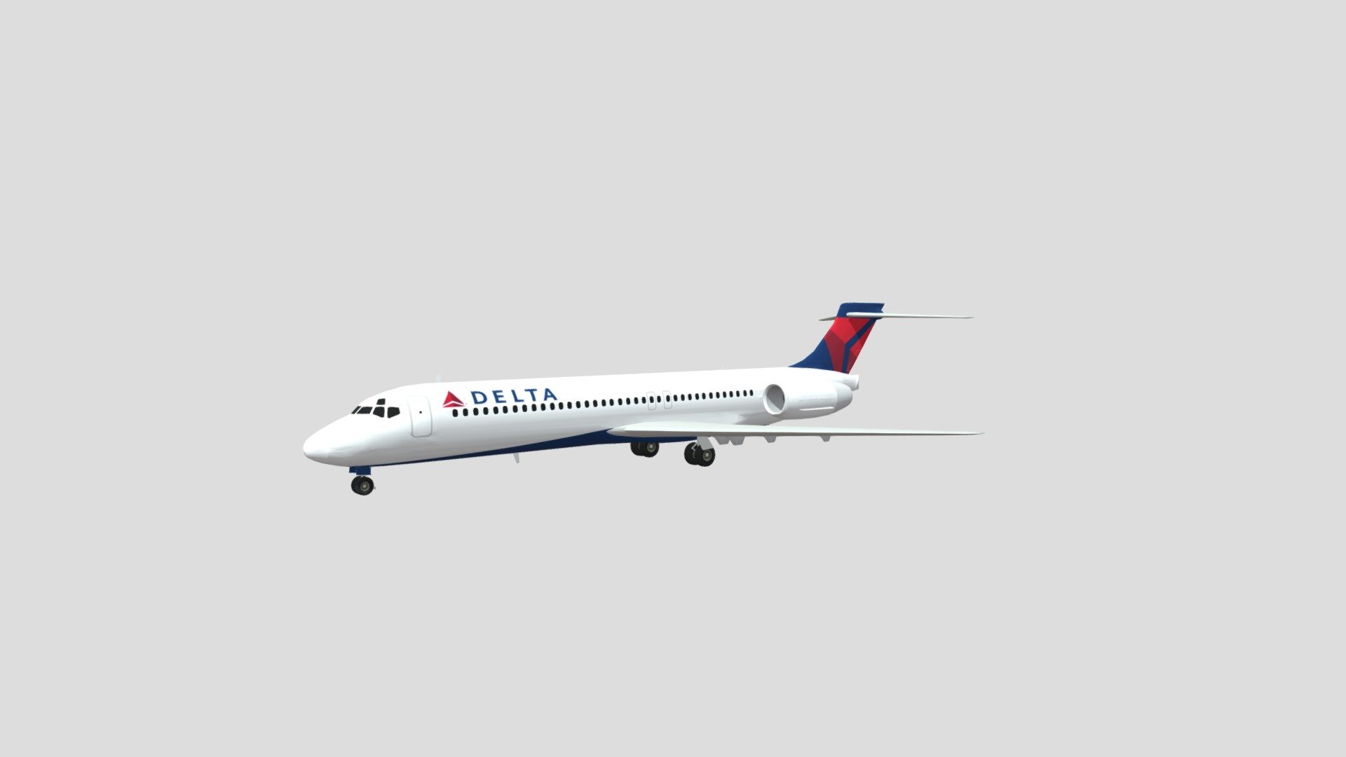 boeing 717 delta - Download Free 3D model by zairiq zairiq ...