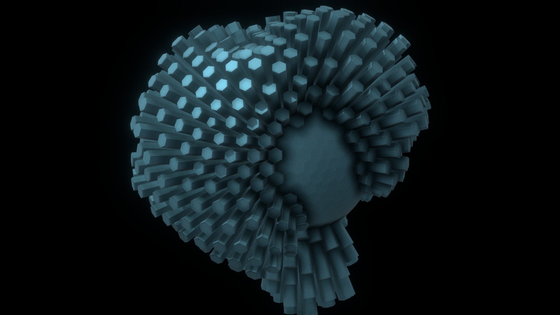 Icosphere Abstract Visual Effect Perfect Loop - Download Free 3D model ...