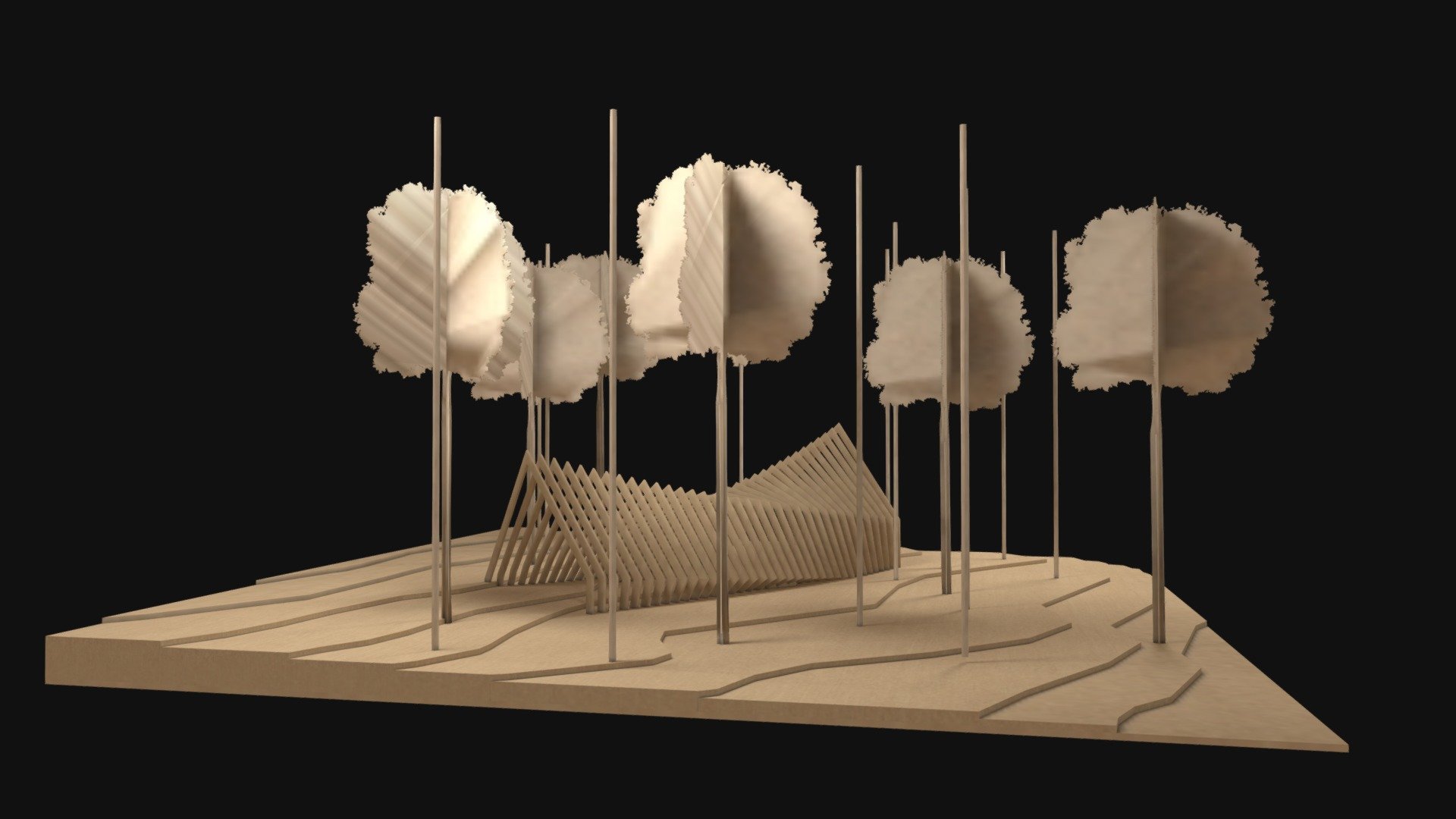 Basswood Model_Test (Ecumenical Forest Chapel) - 3D model by a.caicco ...