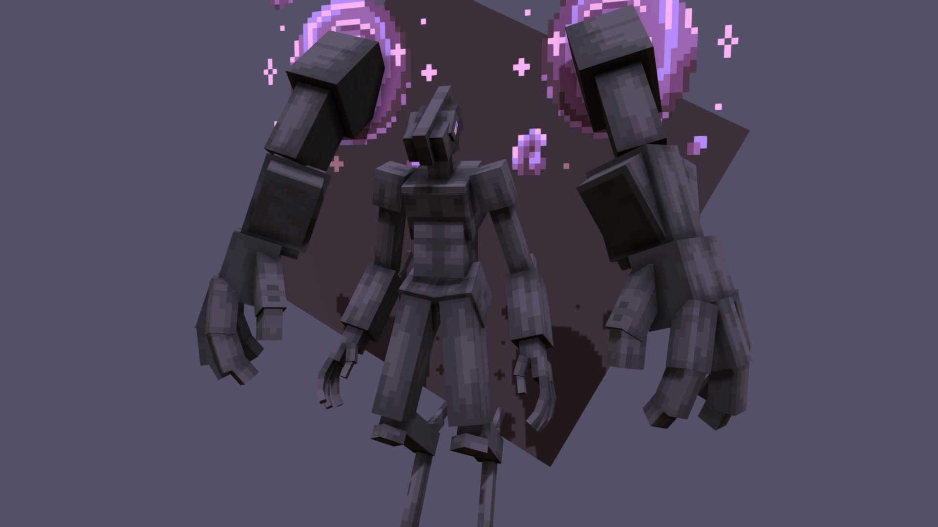 Enderman_Evolution Stage 2 [Blockbench] - 3D model by Maks - Art ...