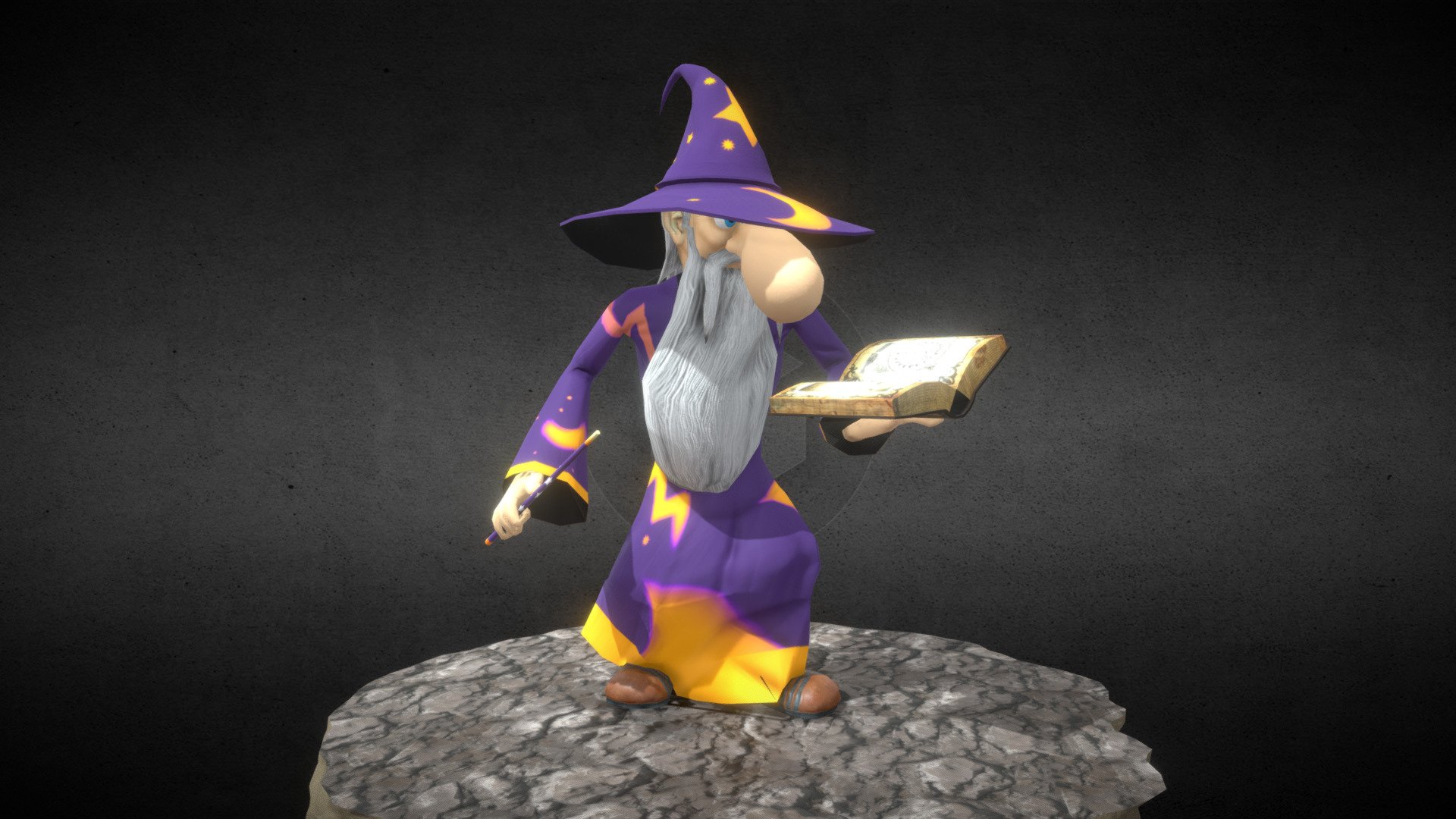 Juandalf Magician - 3D model by Juan Gauthier (@JuanGauthier) [3e1aaf3 ...