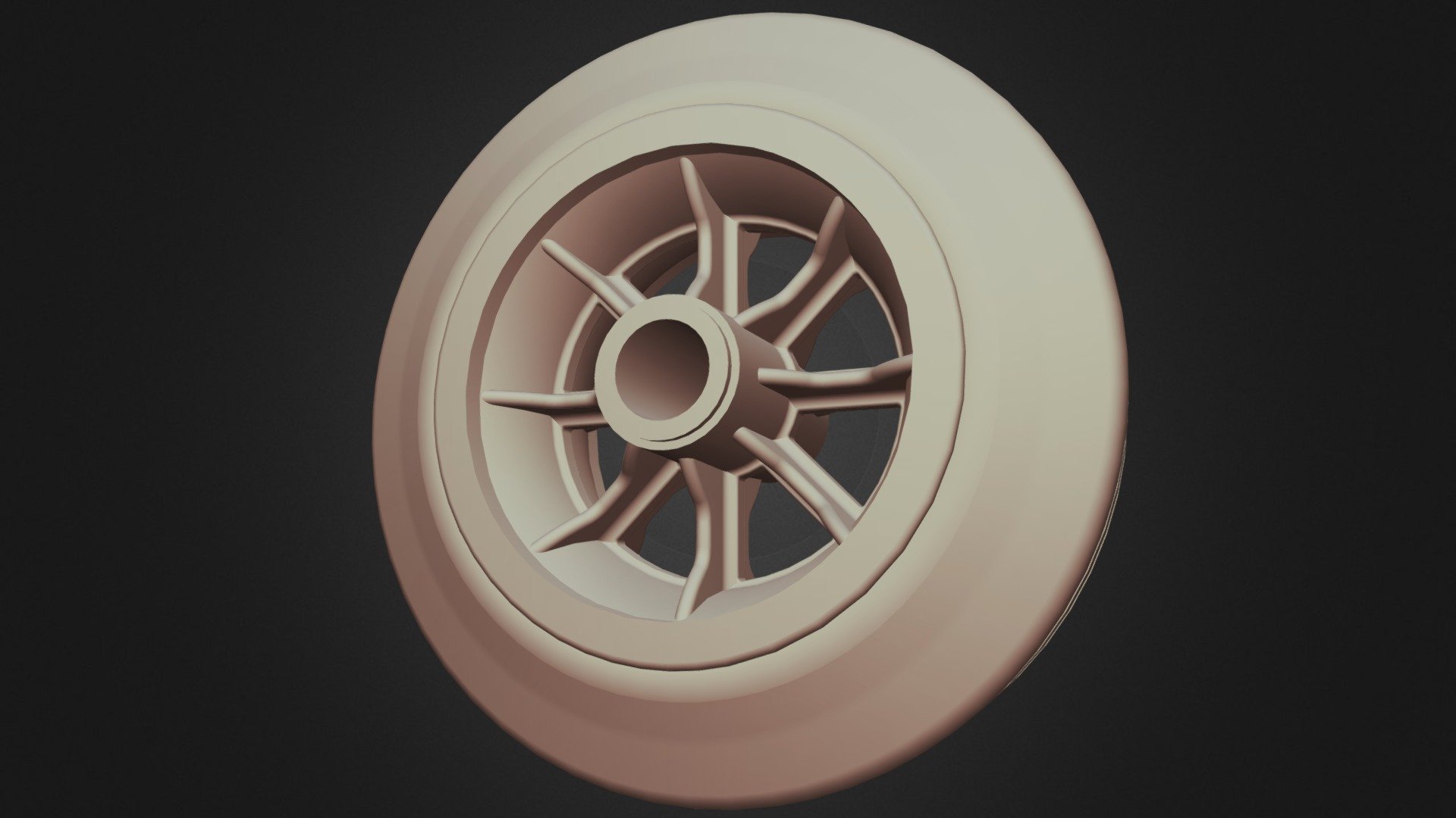 100mm Solid Plastic Caster Wheel - Buy Royalty Free 3D model by MR ...