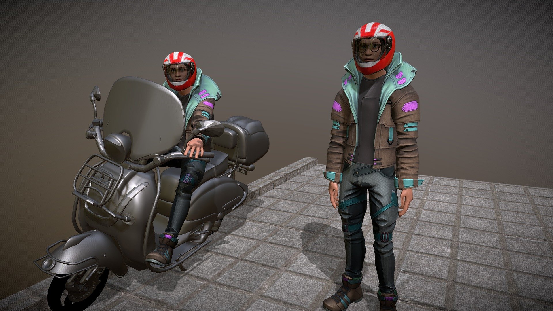 Bangkok Hit Man/ Food Delivery Guy? - Animated - Download Free 3D model ...