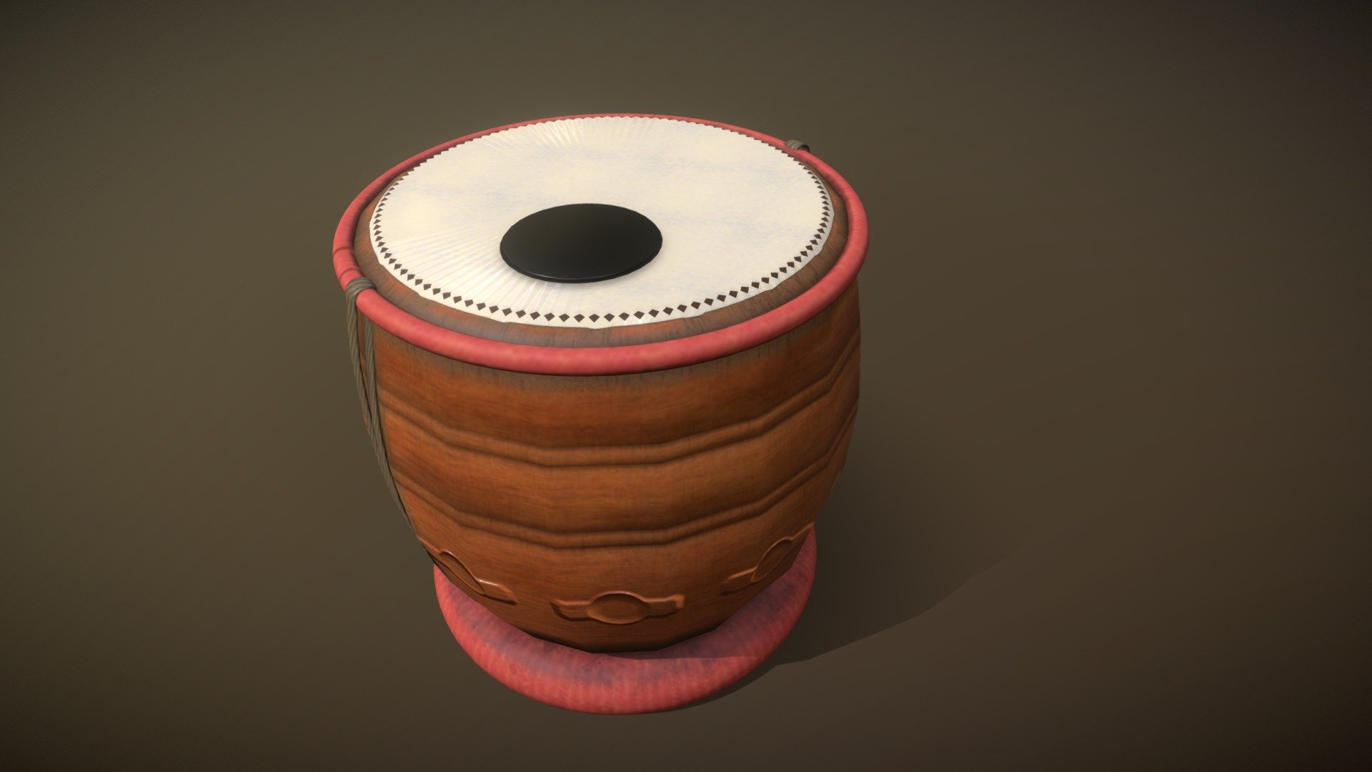 traditional tabla - 3D model by ovroo.mct [3e1d518] - Sketchfab