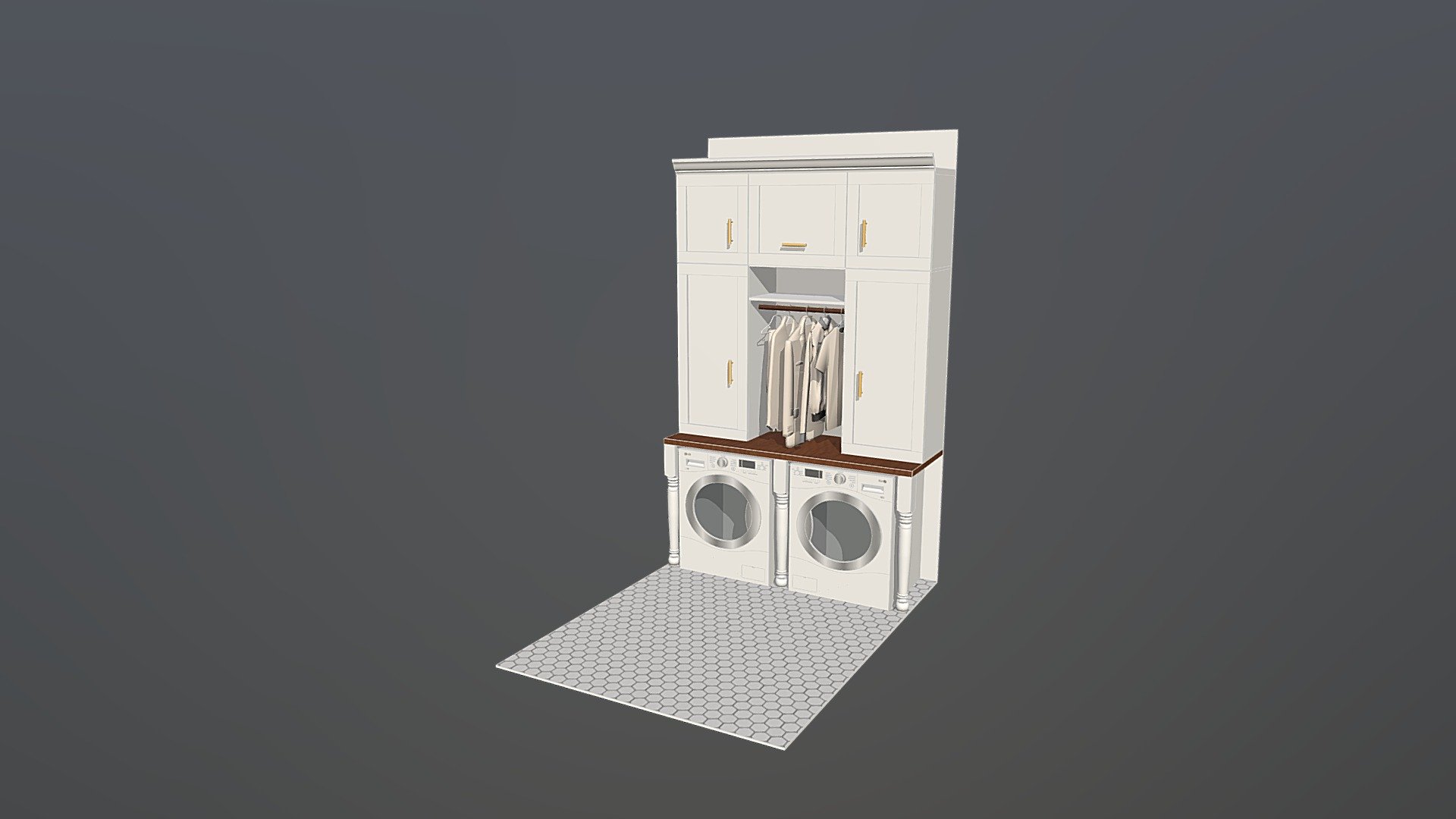 Cochenour - Laundry Room - 3D model by goodluckwoodworks [3e1f142 ...