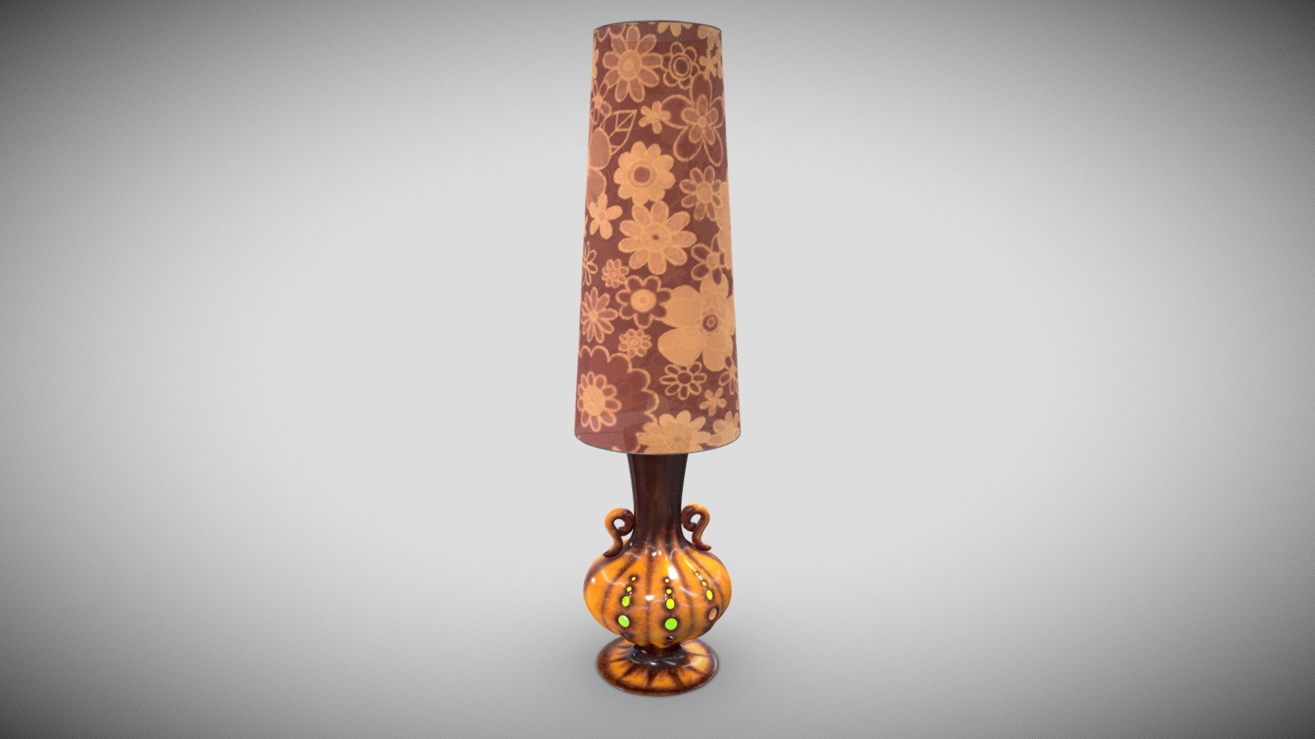 Vintage Floor Lamp Table 70s - Buy Royalty Free 3D model by Geug ...