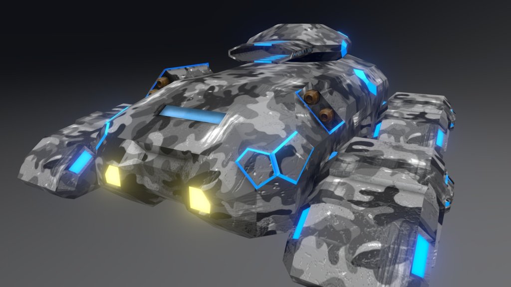 Sci-fi Tank - 3D model by linkrock [3e20971] - Sketchfab