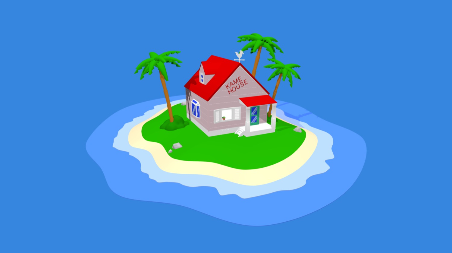 Dragon Ball - Kame House - 3D model by Nico (@nicothesane) [3e22d62 ...