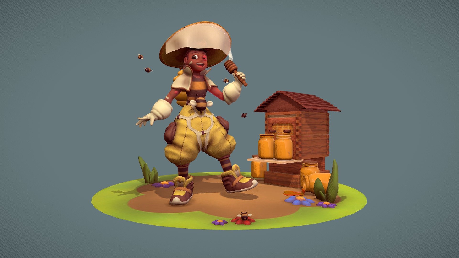 Keeper of Bees - 3D model by Andra Popa (@andrapopa02) [3e24871 ...