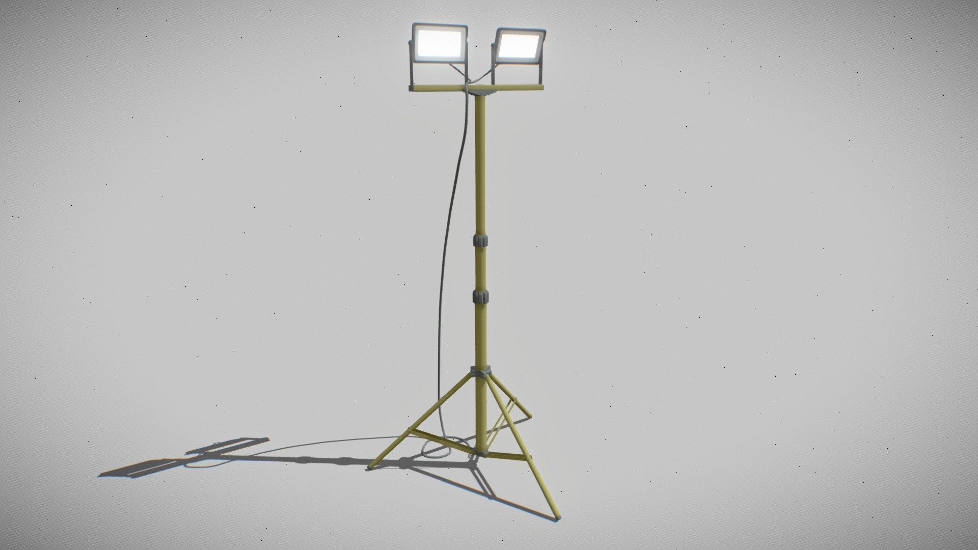 Industrial standing light - Download Free 3D model by Veebroush ...