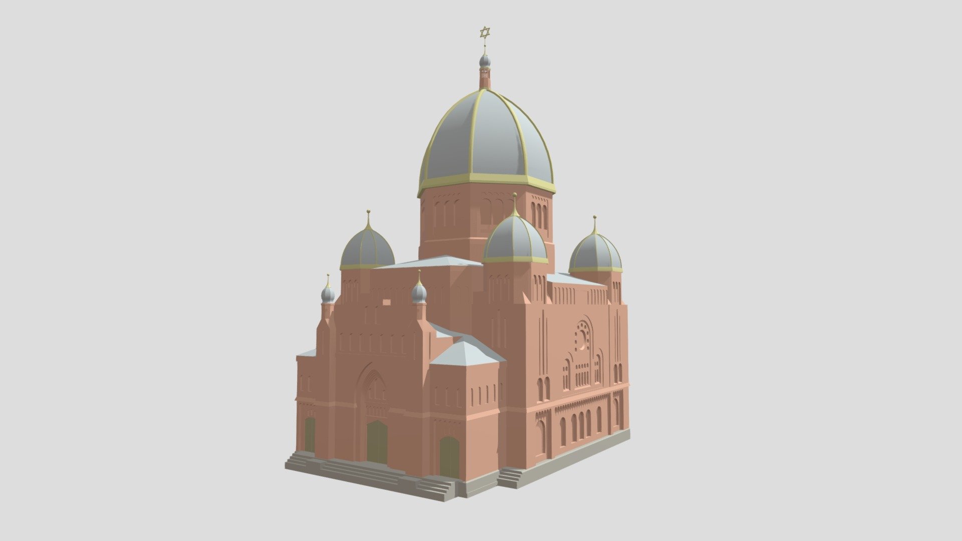 Synagogue Opole - 3D model by mARTon3D (@Marta4) [3e26e82] - Sketchfab