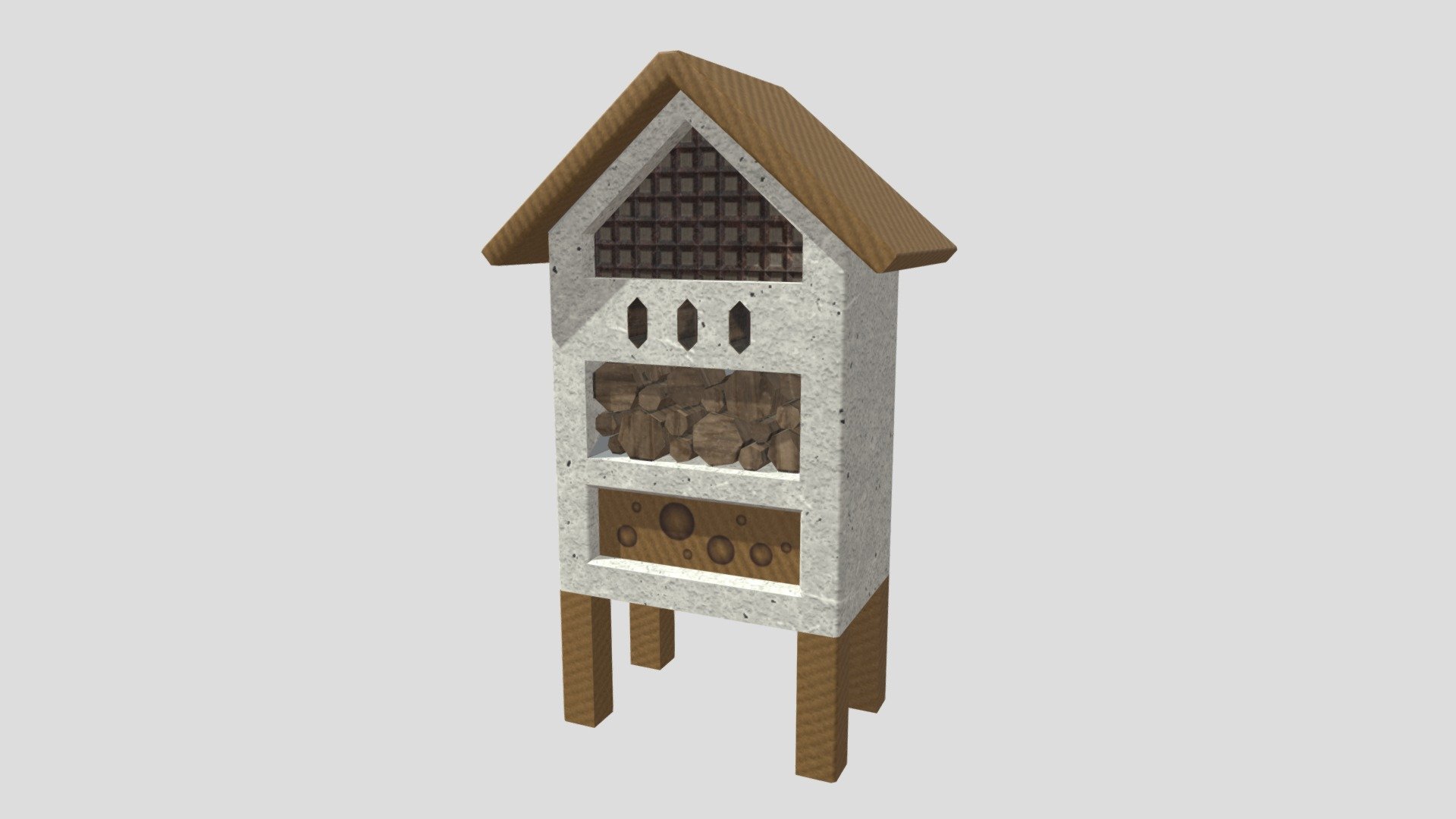Bug hotel - 3D model by Fleur Leuverink (@FleurLeuverink) [3e2a71f ...
