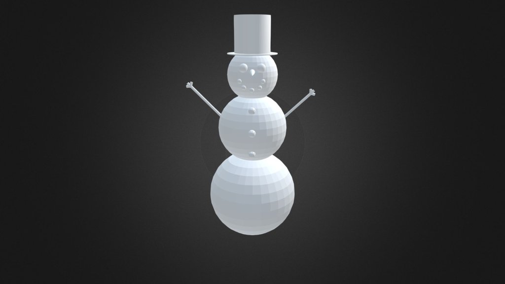 Snowman - 3D model by ccmorataya [3e2dea0] - Sketchfab