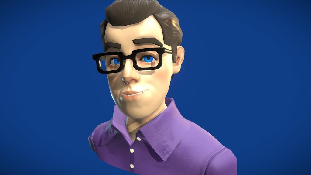 Toony Self Portrait - 3D model by chrisfulkerson [3e2ffb3] - Sketchfab