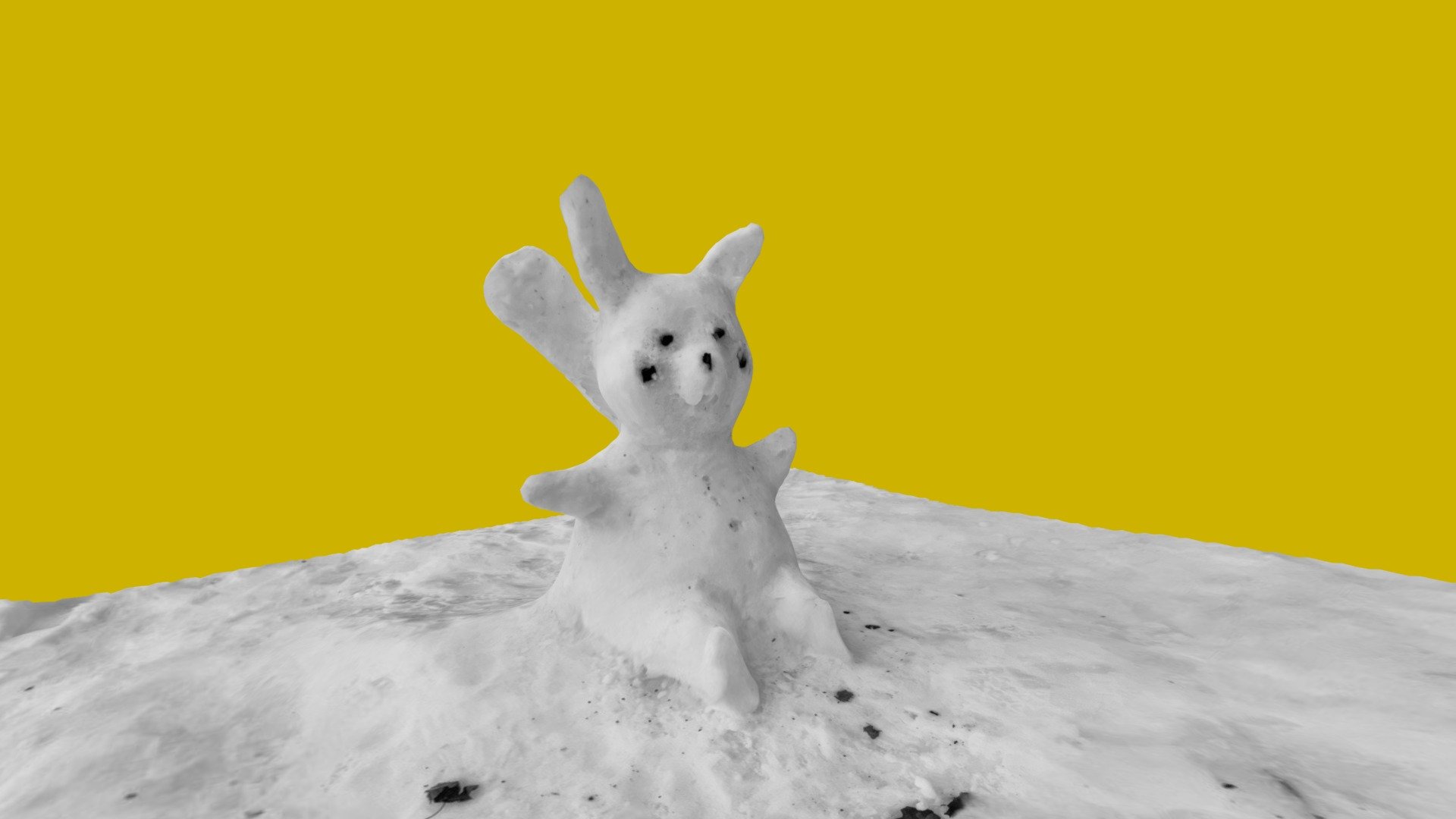Snow Pikachu - Download Free 3D model by b_t_s [3e31674] - Sketchfab