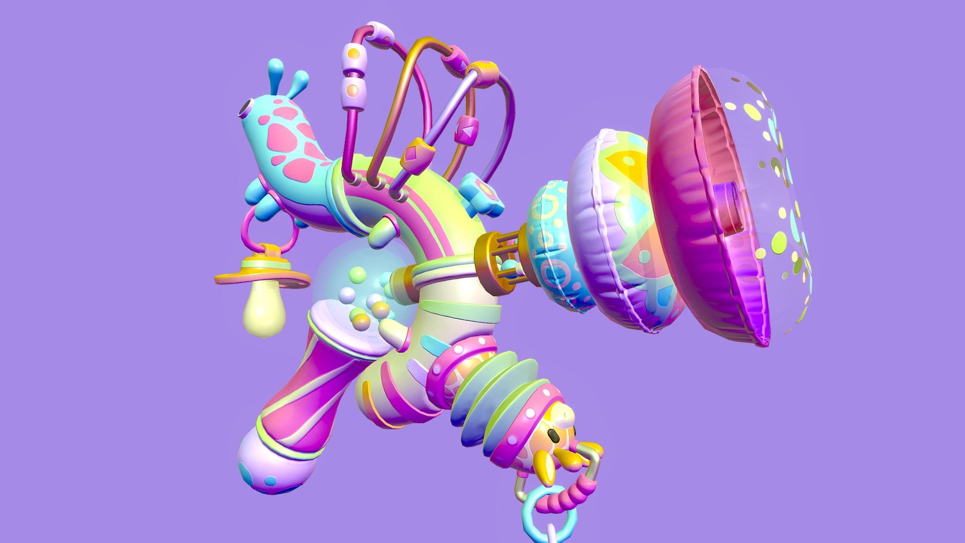 Baby Toy Gun - 3D model by Jasmine Carter (@jac-art) [3e32436] - Sketchfab