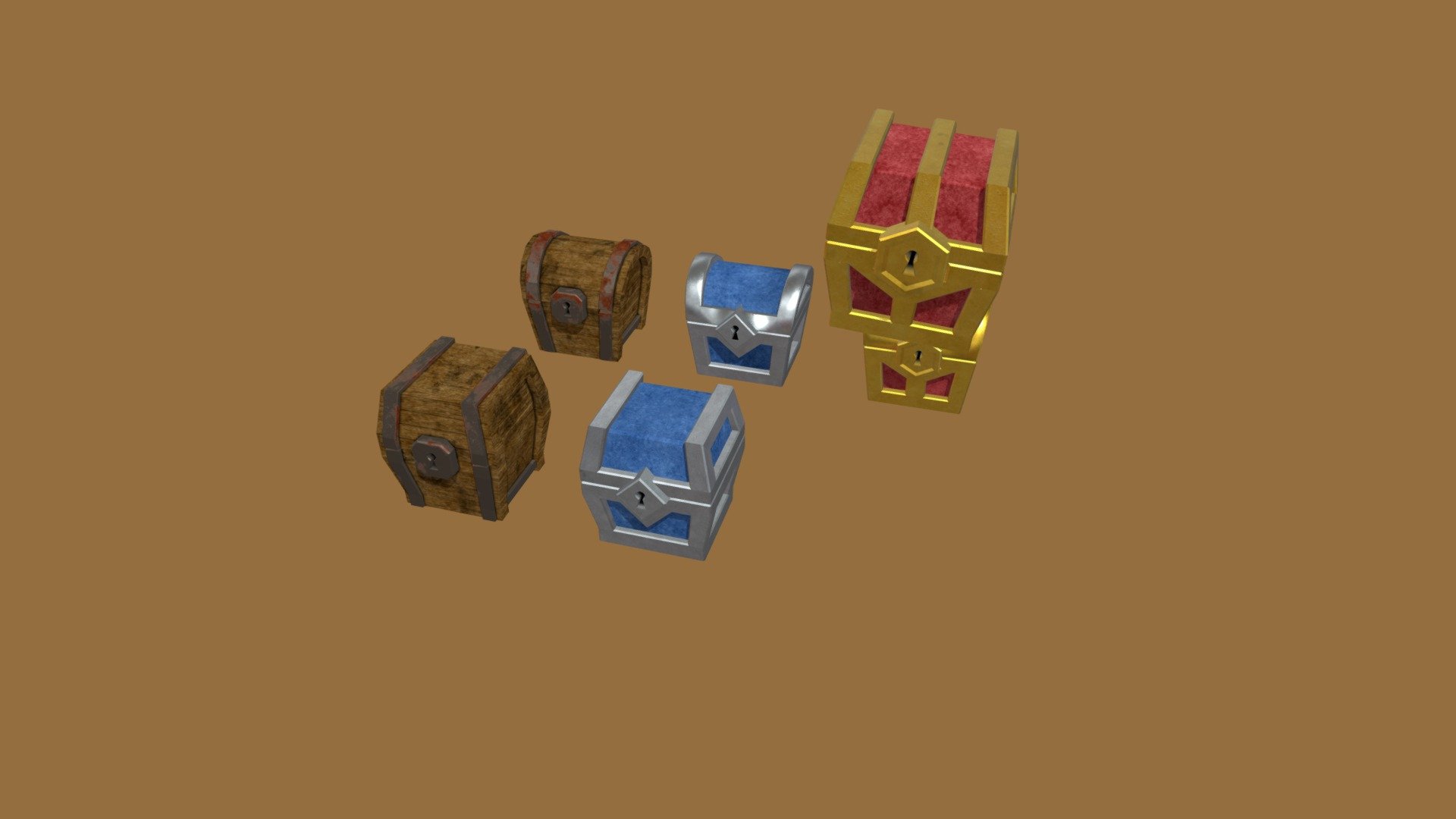Treasure Box 3D for Unity - 3D model by Sigmoid Button Assets ...