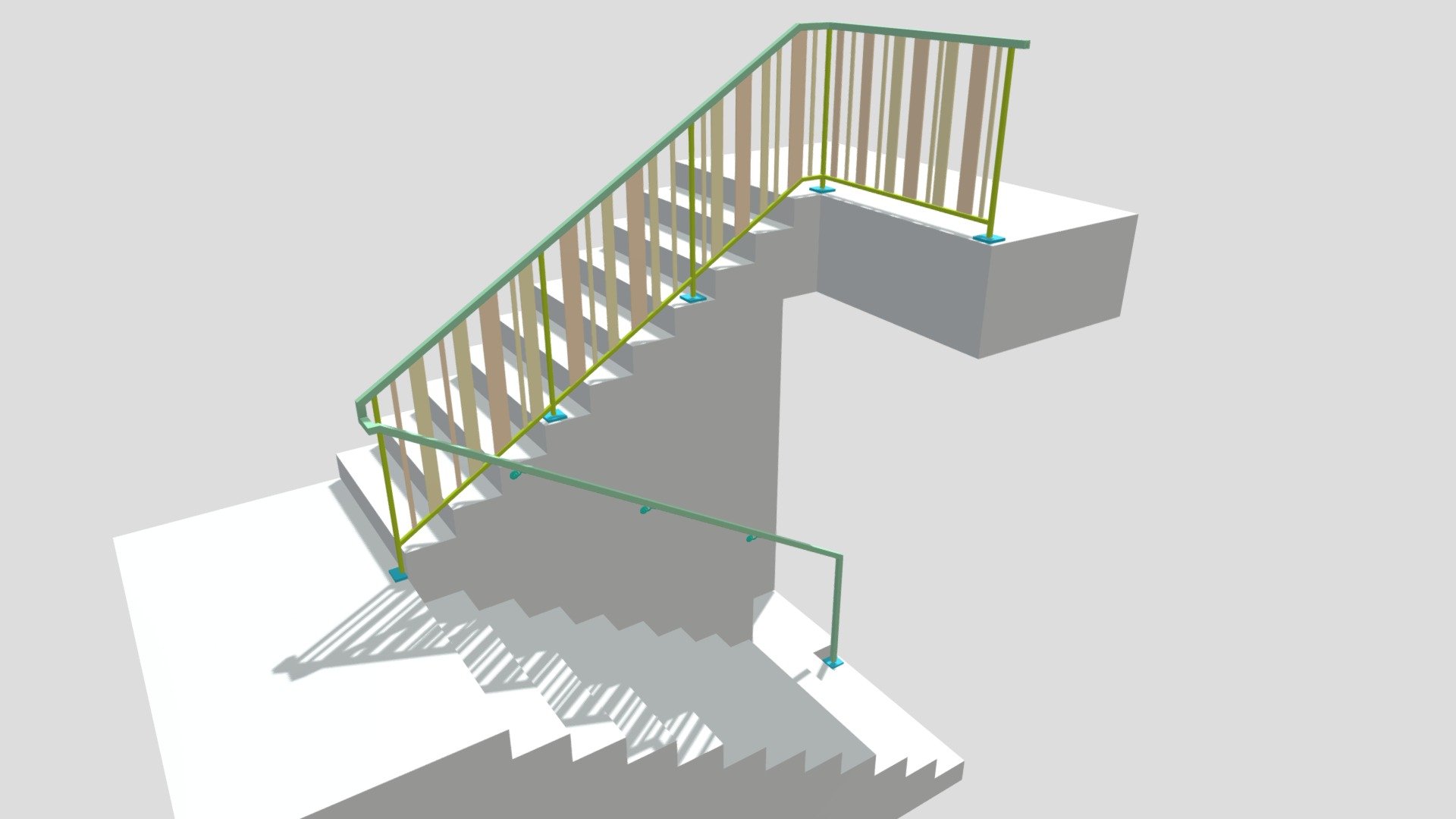 Int_Stair Rail MODEL Discovery Lot 217 - 3D model by JD Stairs ...