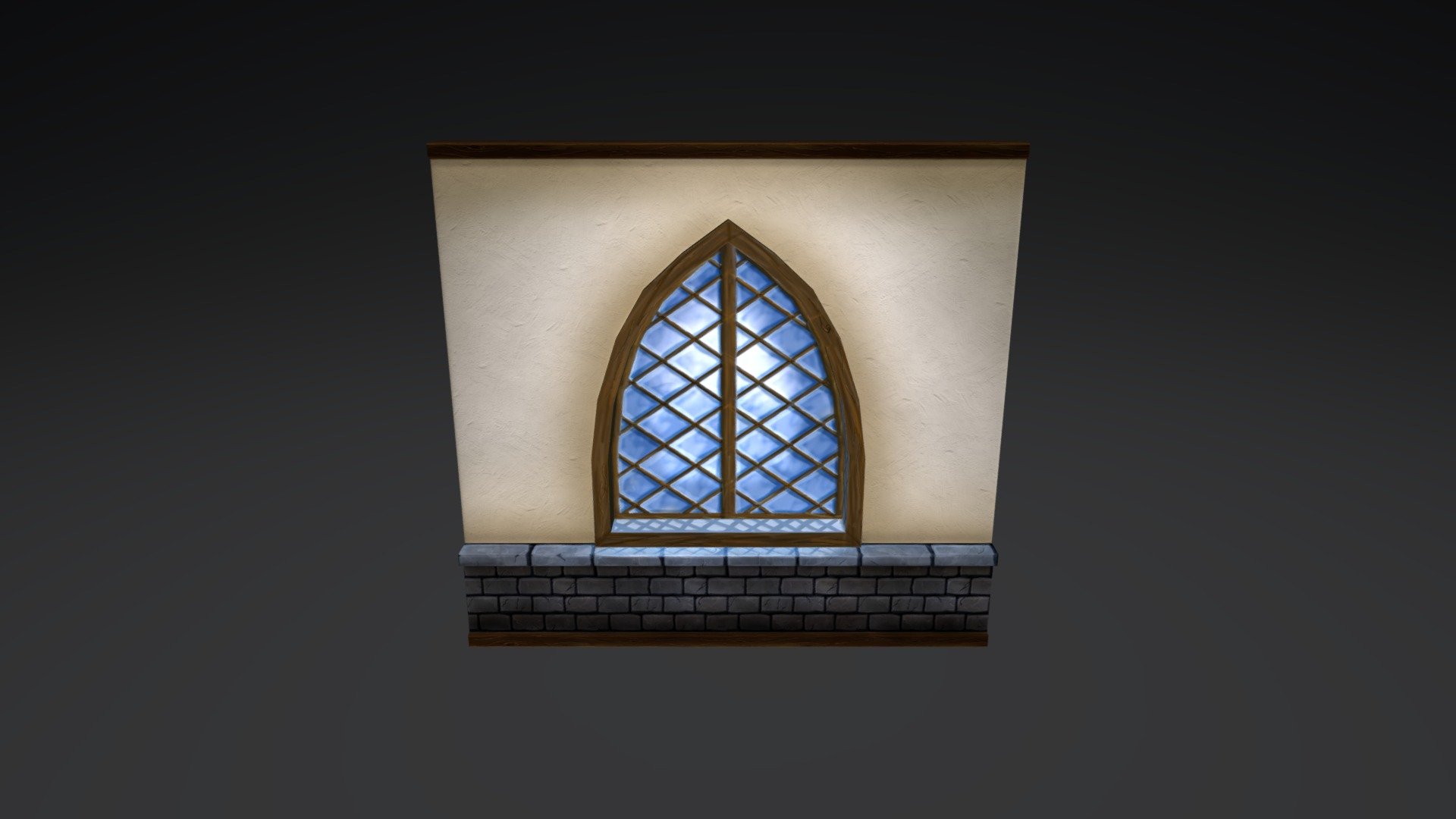 Wall and window - Download Free 3D model by whoobee [3e34746] - Sketchfab