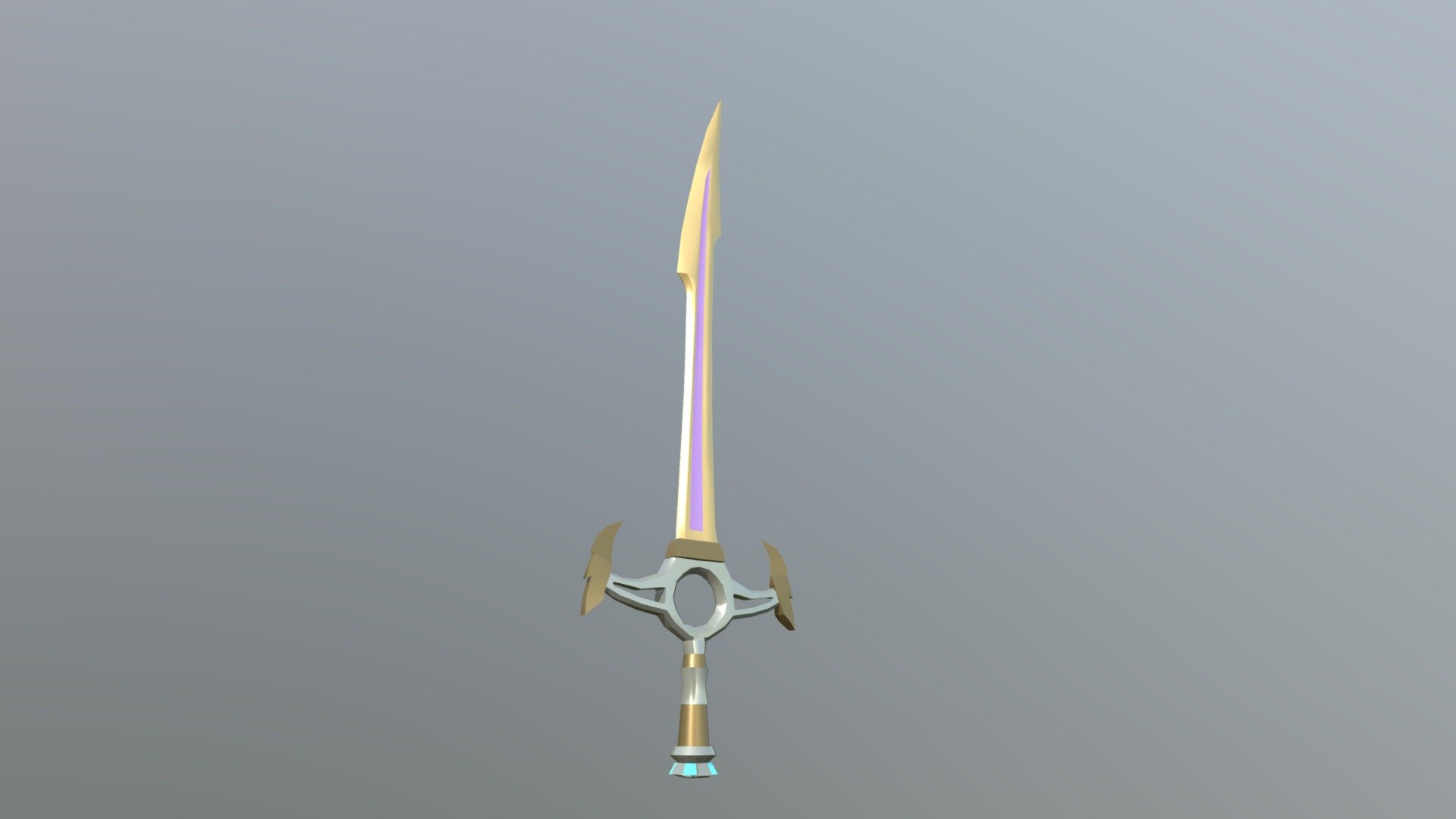 Fantasy sword Low poly - 3D model by wrenchdotbat [3e399ec] - Sketchfab